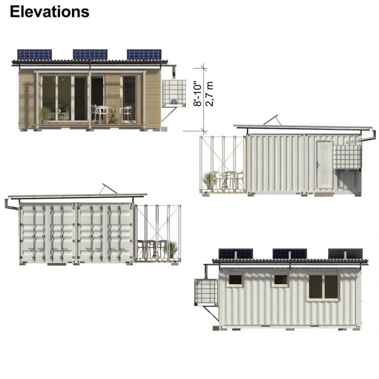 2 20 foot Shipping Container Home Floor Plans - Pin-Up Houses