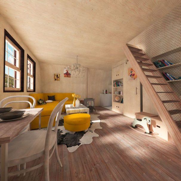 A-Frame Cottage Plans - Pin-Up Houses