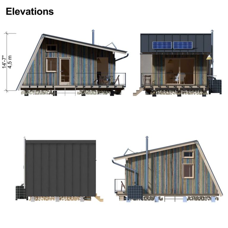 Modern Bunkie Cabin Plans