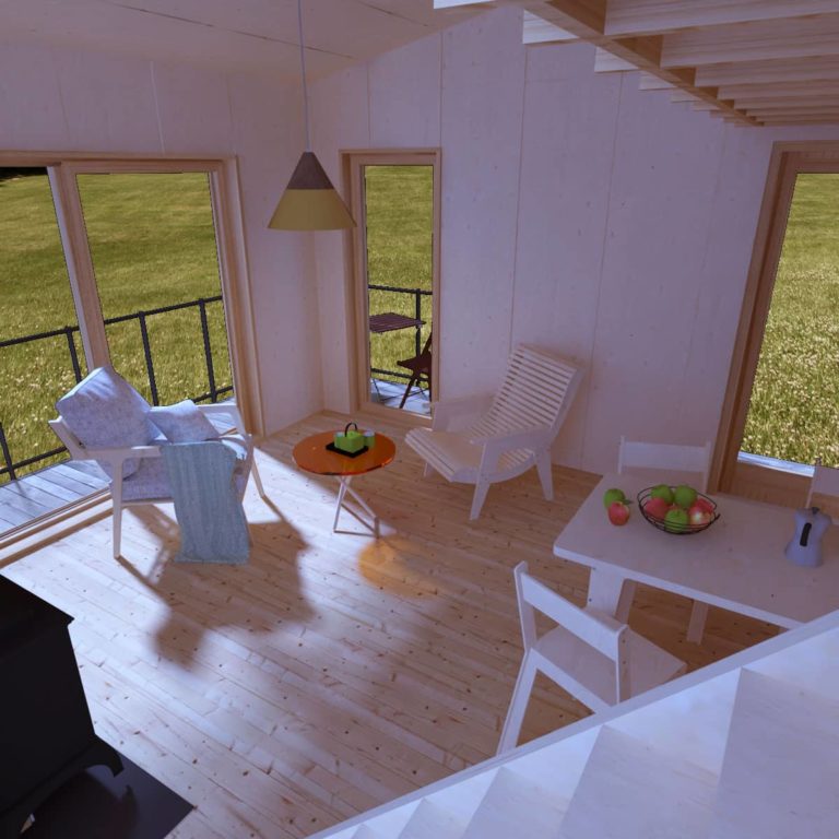 Modern Bunkie Cabin Plans