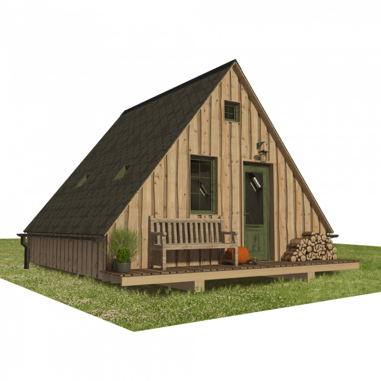 Cabin Plans with Loft, Micro Home Plans with Loft, DIY