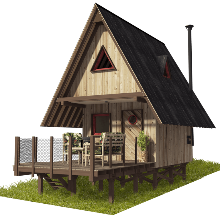 Square Cabin Plans - Pin-Up Houses