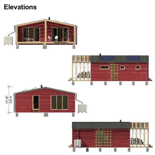 Expandable Small House Plans - Small Homes, Cabins, Pin-Up Houses