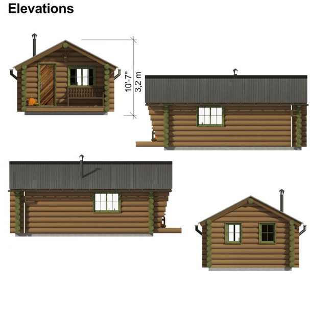 Hunting Cabin Plans - Pin-Up Houses