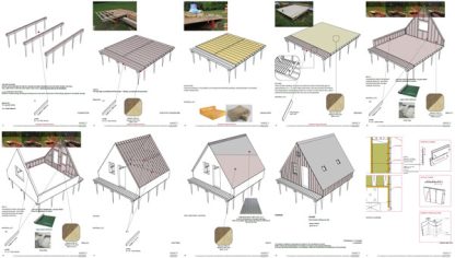 Camp Cabin Plans - Complete Set of Blueprints - Pin-Up Houses
