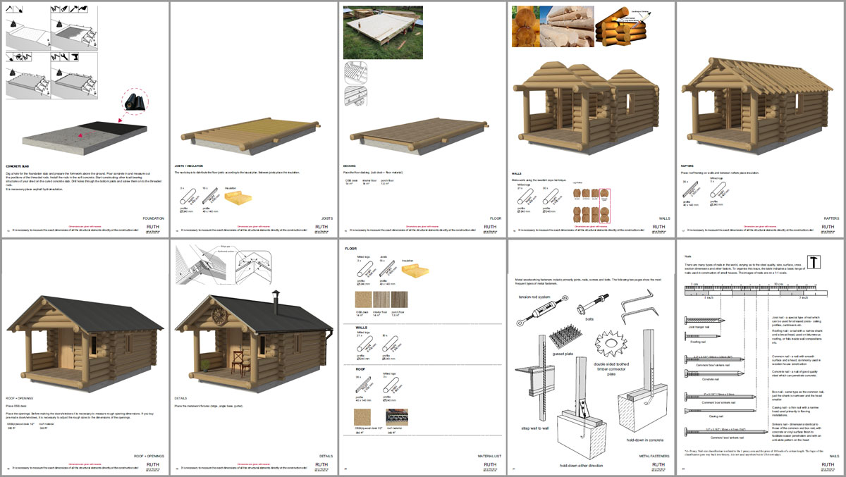 Trapper Cabin Plans - Pin-Up Houses