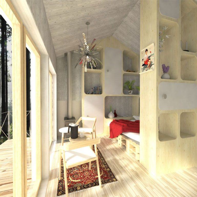 One Room Cottage Plans