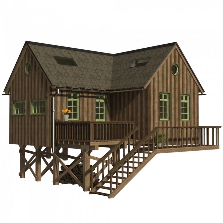 Small Hillside House Plan