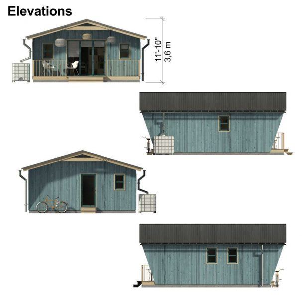 Square Cabin Plans - Pin-Up Houses